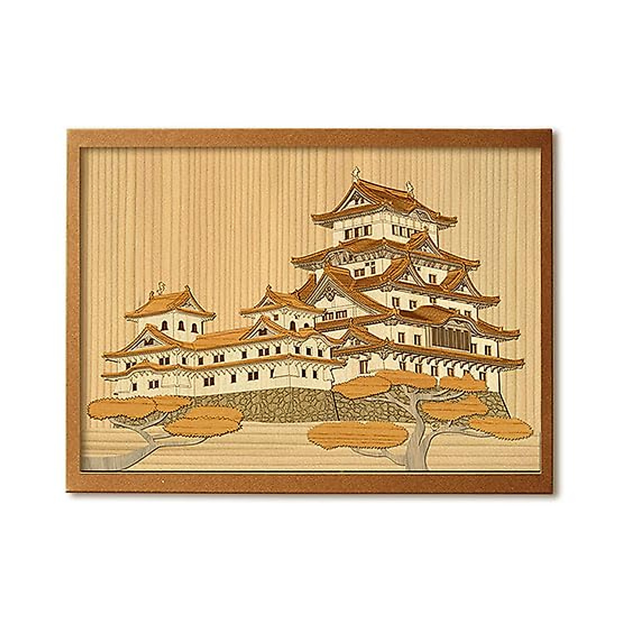 KINOWA Wooden Art Kit Kiharie Himeji Castle Made in Japan