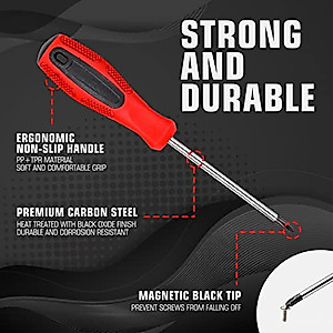 102 Piece Magnetic Screwdriver Set with Rack, Magnetic Tip, Common Repair Tools, Ideal for Gift