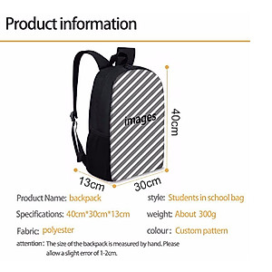 Ponxn DJ Music Backpack School Student Books Bag Laptop Notebook PC Shoulder Bag, mb