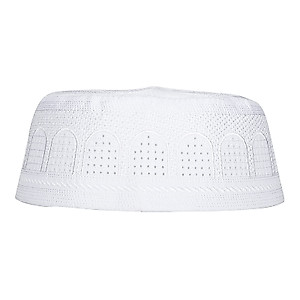 Shanrya Muslim Prayer Hat, Muslim Hat Saudi Arabia Headwear for Daily Wear for Prayer for Men for Women