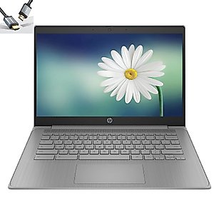 HP Chromebook for Adults Google Chromebook 14inch IPS Display - Student Laptop- Intel Celeron N4120 - USB C - 14 Hours Battery Life - Webcam - Wireless-AC (4GB RAM |64GB eMMC)
