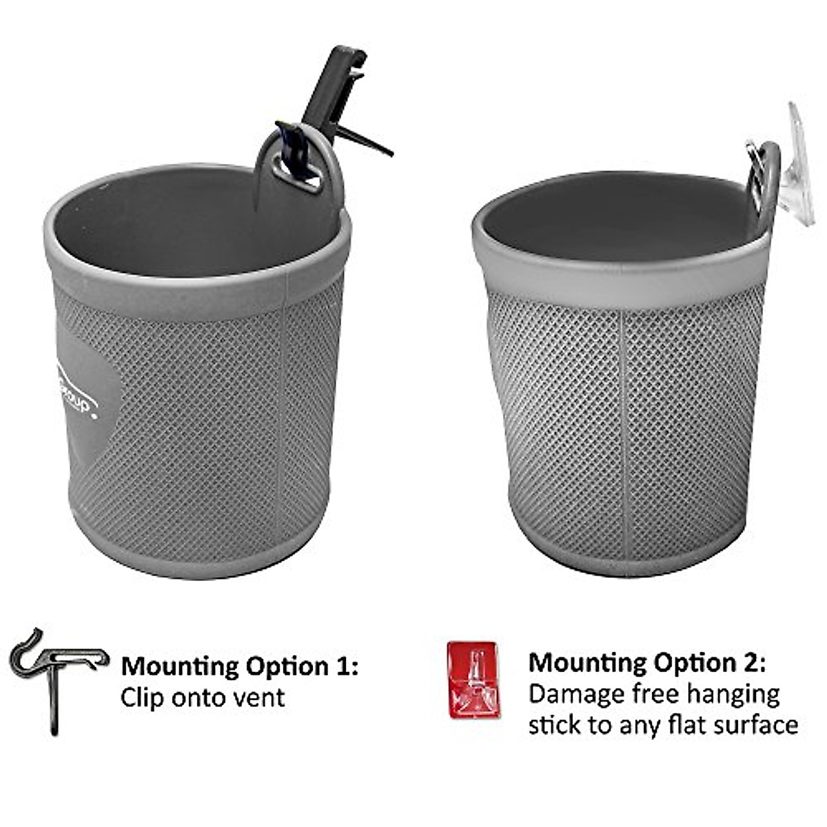 FH Group Silicone Dash/Vent Mounted Cup Holder Smartphone, IPhone, Galaxy Coin Grip Burgundy