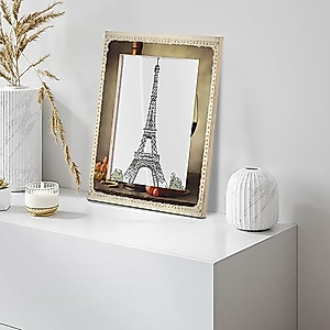 Bardic 5x7 Picture Frames, Red Wine Glass Wooden Photo Frame Fits 4x6 with Mat or 5x7 Without Mat Photo Frames for Wall Mounting or Tabletop Display for Home Gallery Decor