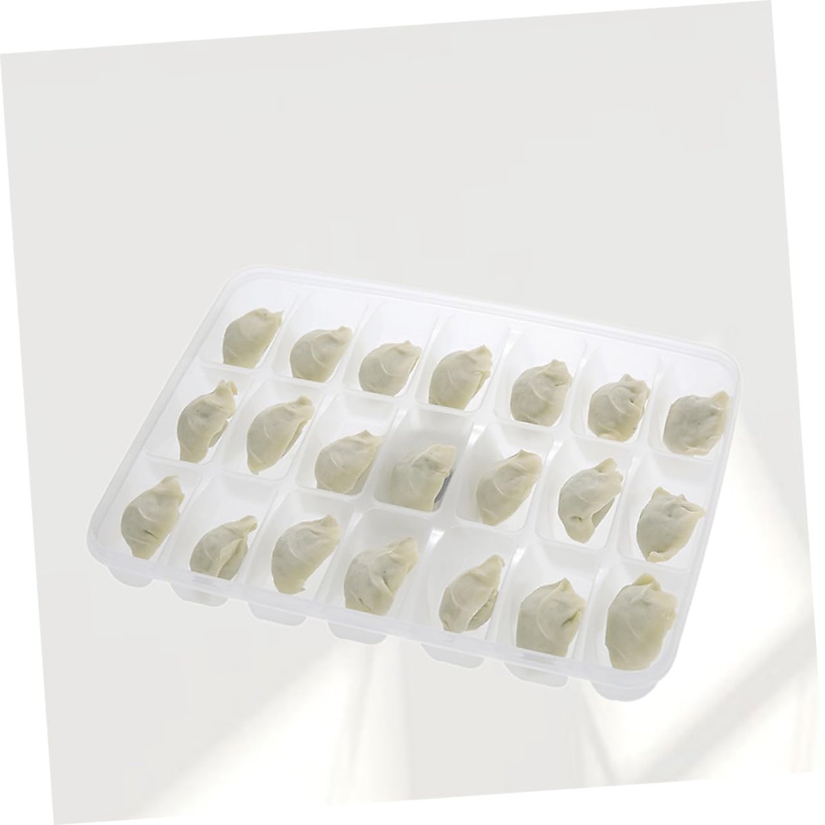 NAMOARLY 1pc Dumpling Container Food Container Dumpling Storing Divider Case Dumpling Organizer Dumpling Holder Fresh Keeper Produce Saver Containers Ice Cube Tray Ice Mold Tray