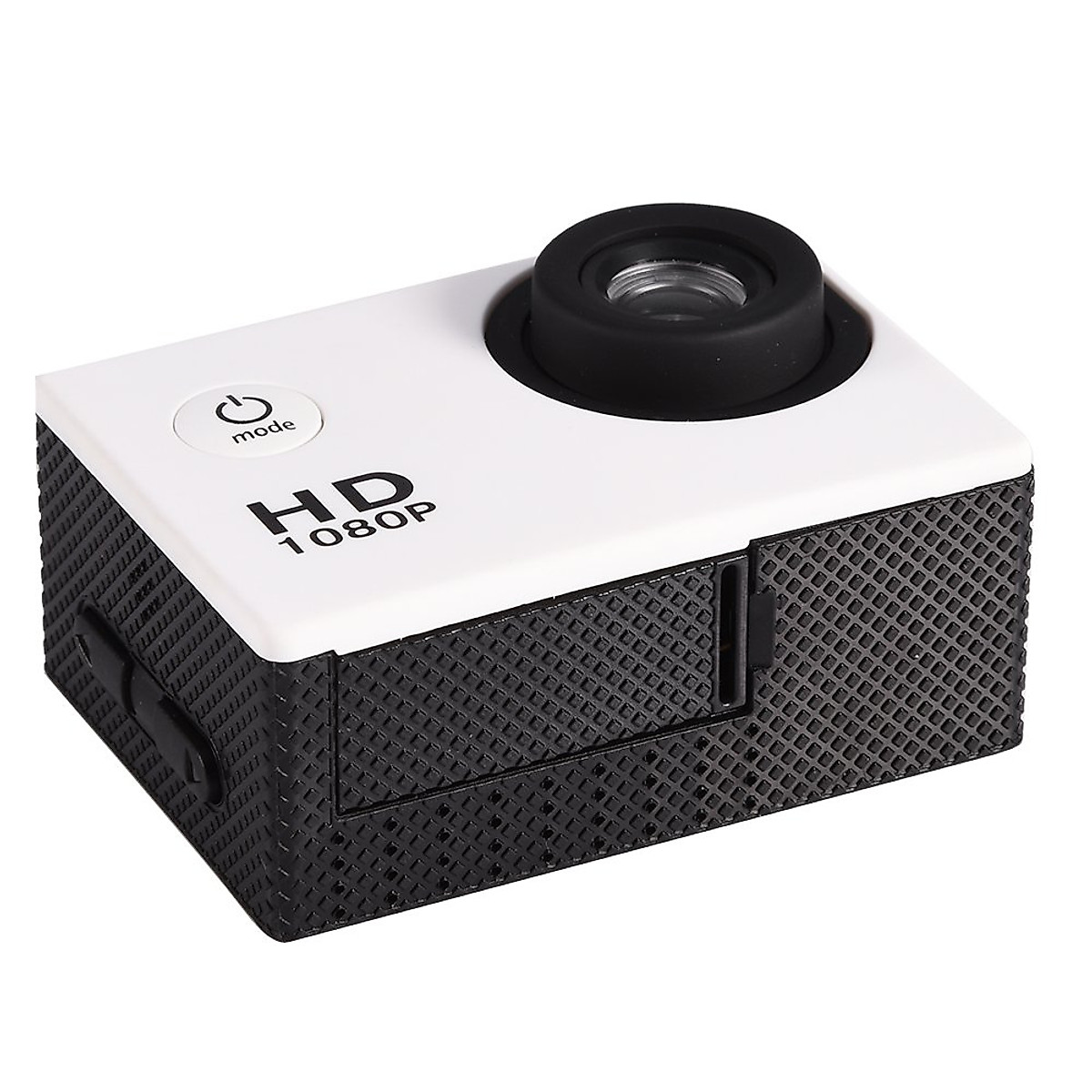 Action Camera 12MP Waterproof 30m Outdoor Sports Video Camera 1080P Full LCD Mini Camcorder with 900mAh Rechargeable Batteries and Mounting Accessories Kits(White)