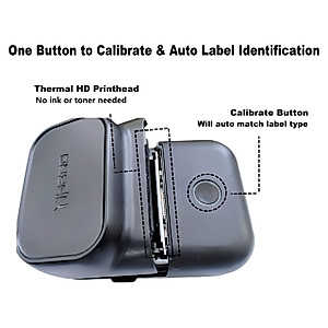 YiHERO YP10 Mini Label Printer Thermal Bluetooth Portable Label Maker-Compatible with Android & iOS, Multifunction for Business Clothing Mailing Office Home