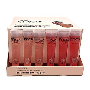 MAX Makeup Cherimoya Pink Jelly Strawberry Lip Gloss