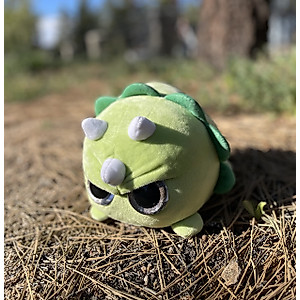 Grumpy Baby Dinosaur - Adorable Super Soft Plush Triceratops Stuffed Animal Toy (Glitter Eyes) - Large 8 Inch - Unique Gift for Kids and Adults