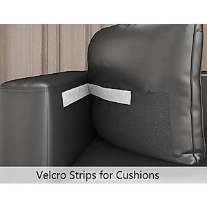 EASE MOOSE Convertible Modular Sofa Sectional Couch with Reversible Chaises,3 Seat Faux Leather Sectional Sofa Couch with Storage for Living Room Home Office