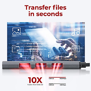 Nikkai USB-C to HDMI/ 2X USB-A Ports 3.0/ SD Card Reader Multiport Adapter - Silver