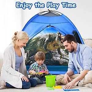 Ai-Uchoice Dinosaur Kids Play Tent, Dinosuar Toys for Kids Indoor and Outdoor Fun Pop Up Playhouse Tent, A Gift Tent for Boys & Girls
