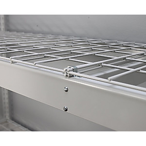 MonsterRax Heavy Duty Garage Shelving - 24" x 72" x 84" - 500 lbs/Shelf - Adjustable 4 Tier Metal Utility Shelves - High Grade Steel Freestanding Storage Rack for Warehouse, Basement - White Finish