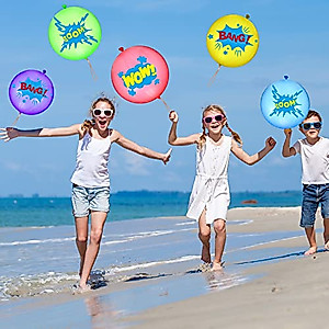 30 Pcs Large Punch Balloons Party Favors Neon Punching Balloons 18 Inch Punch Balls with Rubber Band Heavy Duty Latex Round Bouncy Balloons Fun Balloons for Birthday Gift Wedding Party (Bright Style)