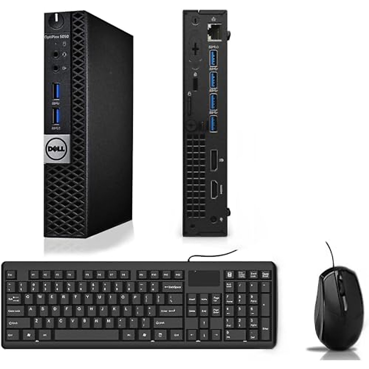Dell OptiPlex 5050 Micro Form Factor (Intel Core i5-6500T, 16GB DDR4, 256GB SSD) WiFi, DP, HDMI, Windows 10 Pro (Renewed)