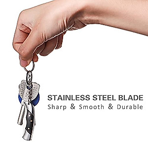 EZKIT Small Pocket Knife, EDC Knife with Stainless Steel and Wood Handle, Small Folding Knife, Blade Length1.5in