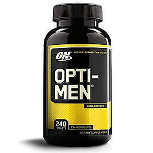 Optimum Opti-Men Multi-Vitamin Vitamin D Amino Acids B-Complex 240 Tablets