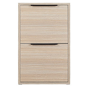 LUCYPAL 2 Drawer Wood File Cabinet,Wooden Storage Filing Cabinets with Hanging Bars for Letter Size,Under Desk Small File Cabinet for Home Office,Beige