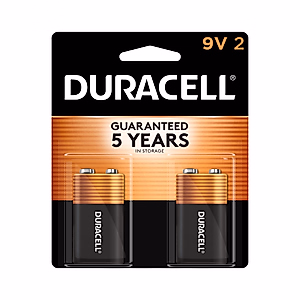 Zircon MultiScanner A250c All-In-One Stud Finder/Metal Detector/Live AC Wire Detection and Scanner + Duracell Coppertop 9V Battery (2 Count Pack)
