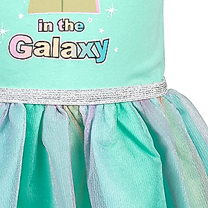STAR WARS The Child Toddler Girls Short Sleeve Dress Teal 5T