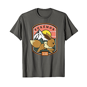 Pokémon 133 Eevee Outdoor Adventure Forest Park Badge T-Shirt