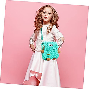 VALICLUD Bags Shape Clutch Children Messenger Tote Shopping Children's Mini Pods Bag Shoulder Travel Green Lovely Crossbody for Purses School Schoolbag Kids Purse Small Creative Animal