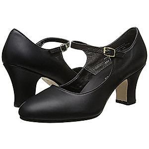 Capezio Women's Manhattan Character Shoe, Black, 11 Wide