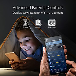 ASUS AX6100 WiFi 6 Gaming Mesh Router (RT-AX92U 2 Pack) - Tri-Band Gigabit Wireless Internet Router, Gaming & Streaming, AiMesh Compatible, Included Lifetime Internet Security, Adaptive QoS