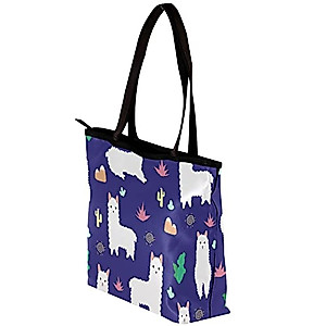 Tote Bag Women Satchel Bag Handbag Stylish Tote Handbag for Women Hobo Bag Fashion Crossbody Bag, cartoon animal alpaca