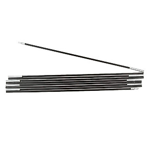 SM SunniMix 7.0/8.0mm Diameter Fiberglass Tent Pole Replacement Kit, High Hardness, Good Toughness and Durable Wear , 2 Poles 9 Section Each