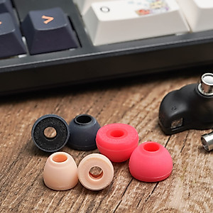 HiFiGo SeeAudio x Zeos Render Memory Foam Earbuds Eartips, in-Ear Monitors Earphones Silicone Ear Tips Comfort and Isolation (Yellow-S(3 Pairs))