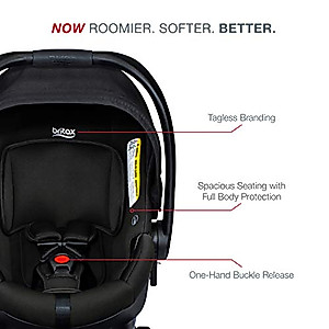 Britax B-Lively and B-Safe Gen2 Travel System, Eclipse Black SafeWash