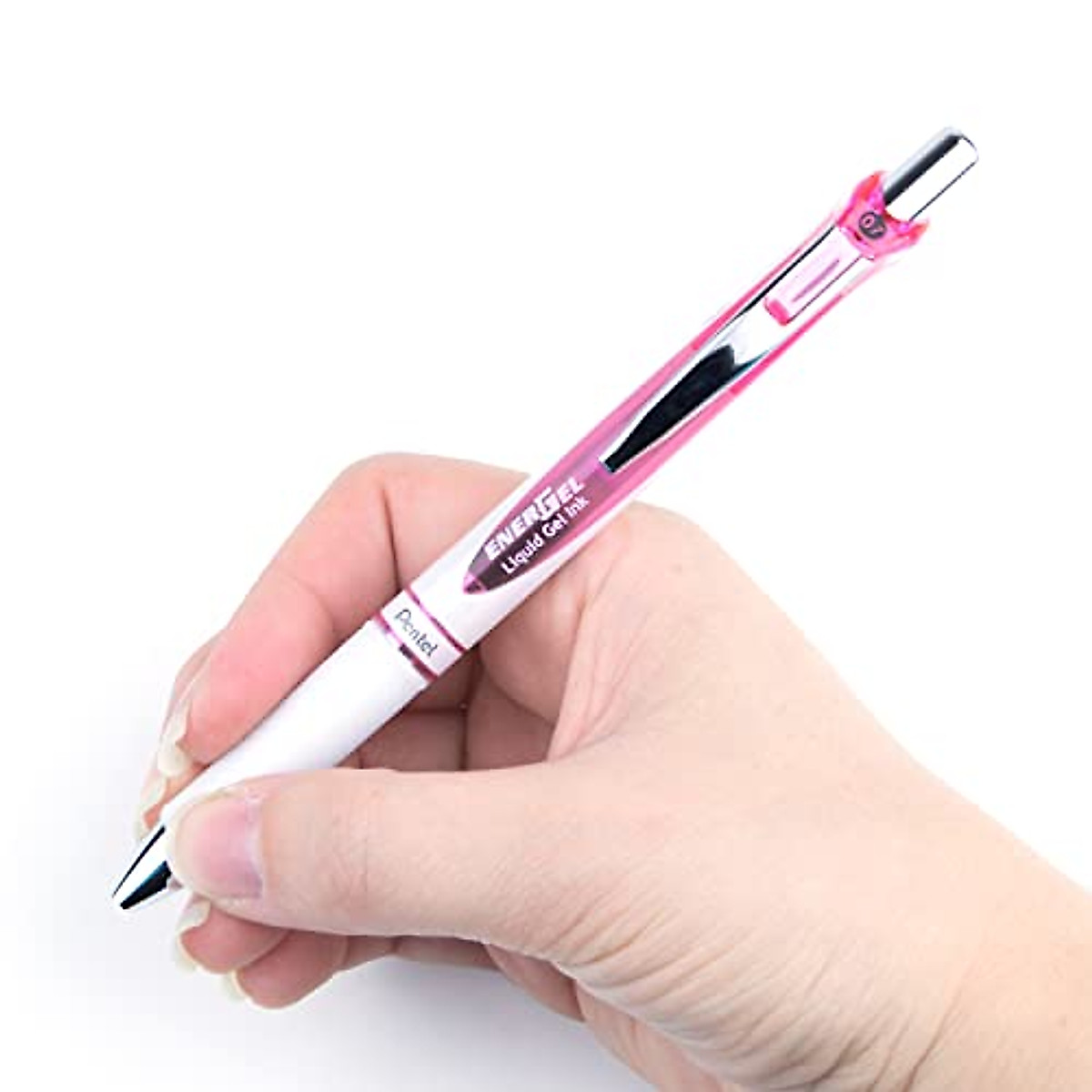 Pentel EnerGel Pearl RTX, 0.7mm, Black Ink, Box of 12 (BL77PWP-A)