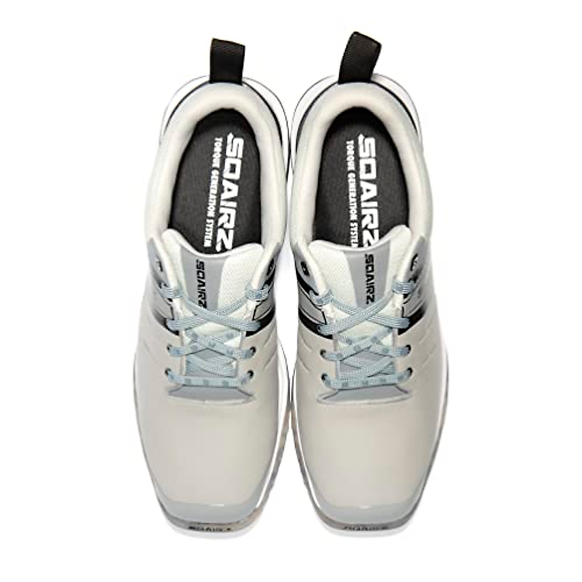 SQAIRZ Freedom Women's Athletic Golf Shoes, Golf Shoes, Designed for Balance & Performance, Replaceable Spikes, Waterproof, Golf Shoes Women with Spikes, Womens Golf Shoes, Golf Footwear Grey