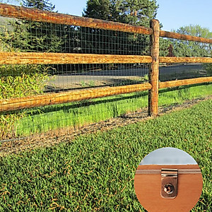 100 Pcs Fence Wire Clamps Agricultural Fencing Mounting Clips, Stainless Steel Cord Clamp for Mount 12-16 Gauge Welded Wire to Wood, Metal or Vinyl Fence