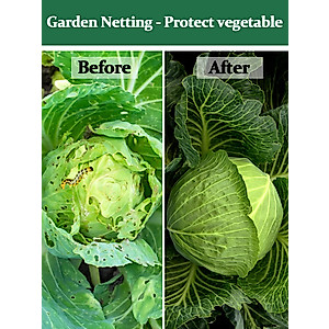 Garden Mosquito Netting for Patio, 10 ft x 12 ft Bird Bug Insect Netting Pest Barrier for Fruit Trees, Greenhouse, Large Plant Row Cover Screen for Vegetables