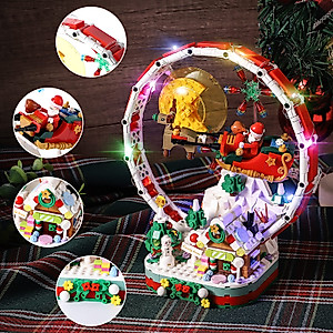 RSDHFLY Christmas Building Set,Christmas Eve Christmas Collection Brick Model,New Year Gift Christmas Eve Toy Gifts for Friends and Kids Gift