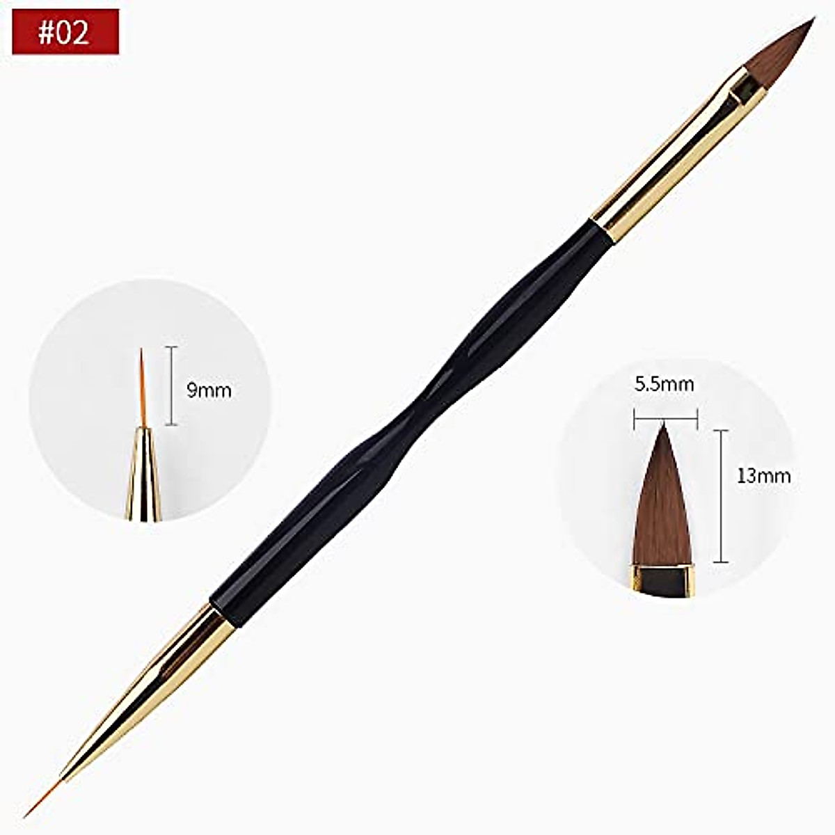 Artdone 31pcs Nail Art Brushes,Nail Art Tool Set,Nail Dotting Tools,Nail Dust Brush,Striping Nail Art Brushes for Long Lines,Nail Drawing Pen For Nail Design.