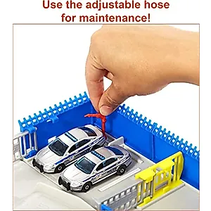 Matchbox Action Drivers Police Station Dispatch Playset with 1 Helicopter & 1 Ford Police Car, with Lights & Sounds