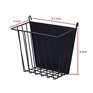 jezmozo Pet Hay Feeder for Rabbit Guinea Pigs Chinchilla Bunny Small Animal Basket with Hook Metal Grass Holder (1 Piece)