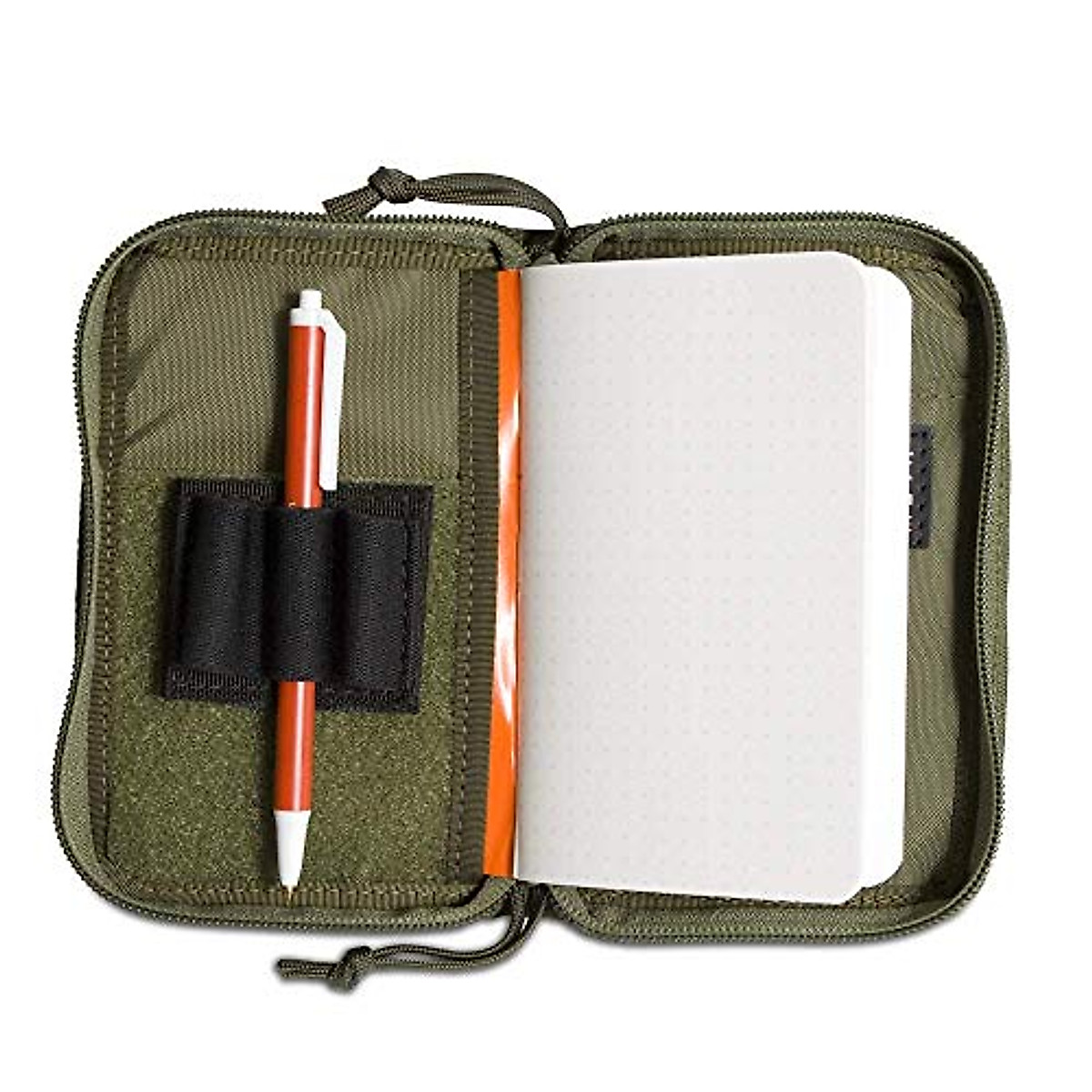 Field Notes 3x5 Notebook Cover System, with 4 Pleated Pen/Marker Slots, Zippered, Cordura Fabric (in Canadian Digital Camo)