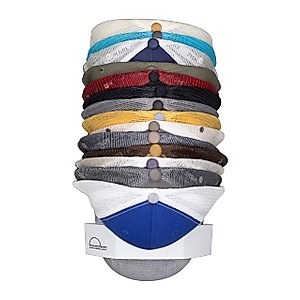 The ORIGINAL DomeDock! American, patented, Wall Mount Rack 20 Ball Cap Storage. Compact Hat Organization System. Made and Shipped in USA. (Single, White)