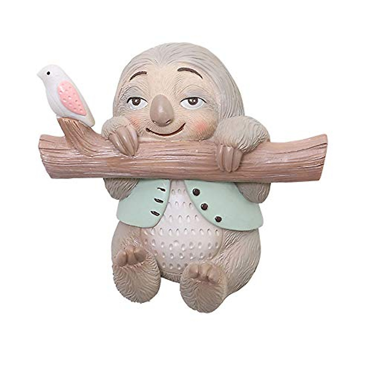 CmfyArt Cute Cartoon Animal Wall Hooks, Coat Hooks Wall Mounted Creative Holding Tree Trunk Animals Hooks Heavy Duty Robe Hat Rack Hooks for Hanging Bathroom Towels Clothes Hanger Plug Holder -Sloth