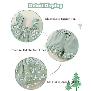 18 Months Baby Girl Clothes Toddler Clothes for Girls Short Set Short Sleeve Top Summer Outfits 18-24 Months Girl Clothes 24 Months Girl