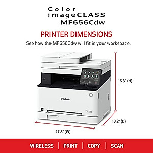Canon Color imageCLASS MF656Cdw - All in One, Duplex, Wireless, Mobile-Ready Laser Printer with 3 Year Limited Warranty