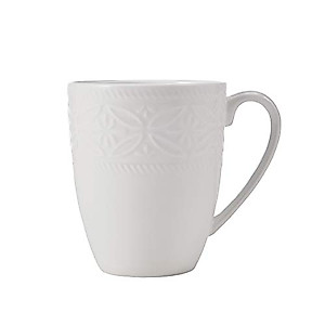 Mikasa Indira Chip Resistant 16-Piece Dinnerware Set, Service For 4, White