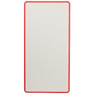 Flash Furniture Wren Adjustable Classroom Activity Table for School and Home, Rectangular Plastic Activity Table for Kids, 23.625" W x 47.25" L, Red/Gray