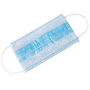 ForPro Single Use Ear Loop Mask, 3-Ply Disposable Non-Woven Face Mask, Latex-Free, Hypoallergenic, Fiberglass-Free, Protects Against Pollen, Dust, 50-Count