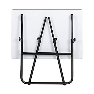 SD Studio Designs Ultima, Foldable Crafting Desk Top Angle and Height Adjustable Drafting Table, 42" W X 30" D, Black/White
