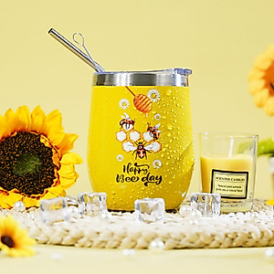 Birthday Bee Gifts for Women - Birthday Gifts for Women Valentines Day Gifts for Her Relaxing Spa Gifts Happy Bee Day Gifts with Inspirational Blanket Candle for Mom Best Friends Sister Teacher Wife