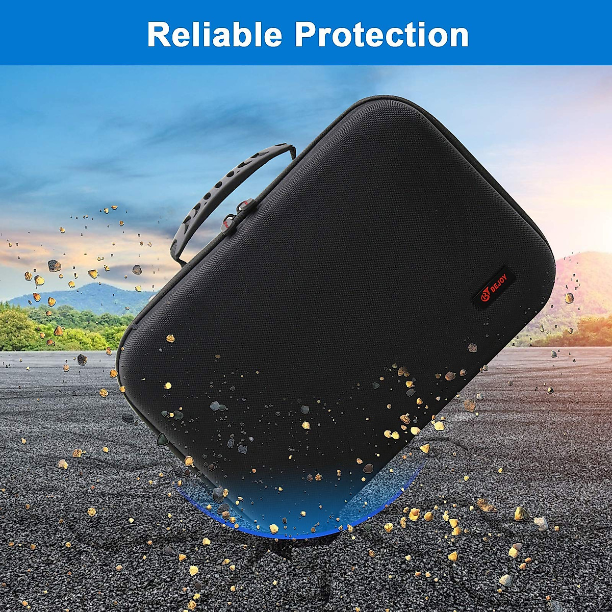 BEJOY Travel Storage Carrying Case for Oculus Quest 2, Oculus Quest All-in-one VR Gaming Headset and Controllers Accessories Travel Protective Bag, Shoulder Strap Storage Bag (Grey)